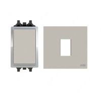 ABB Dune Sand Electrical Switch with Rocker Frame, 1 Gang, 2 Way, 10A